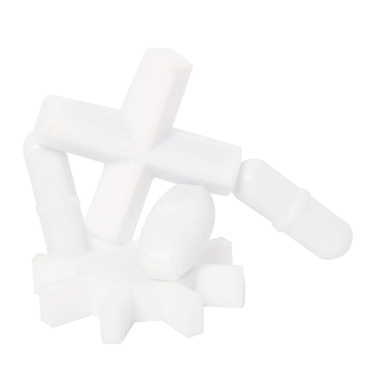 Toolly 8 Pack Magnetic Stirrer - Stir Bars Mixer, PTFE Stiring Rod : 7 Shapes + Magnetic Retriever