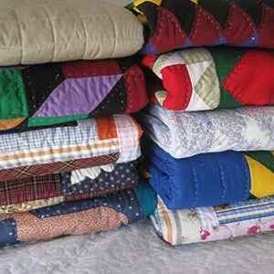 Vuwuma 45" x 60" Natural Cotton Quilt Batting for Quilting Fabric Sewing Crib Size