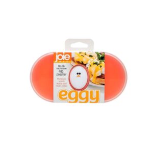 joie double microwave egg poacher, non-stick silicone, lfgb approved