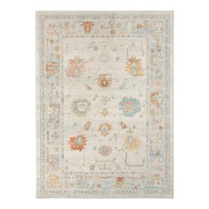 amer rugs bohemian seaford collection, indoor/outdoor 8x10 area rug, rugs for living room, bedroom, dining room, kitchen - beige/blue