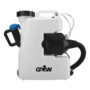 grow1 electric backpack fogger machine ulv atomizer sprayer with commercial hose for spraying garden greenhouse indoor outdoor foggers, 4 gallon