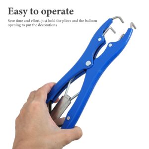 NUOBESTY Metal Balloon Expansion Pliers Tool Filling Balloon Mouth Expander DIY Tools for Sequins Confetti Filling Home Party Activities Dedicated Blue