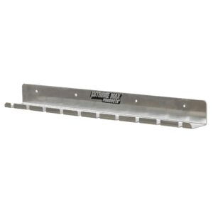 Extreme Max 5001.6059 Pneumatic Air Tool Rack Holder for Enclosed Race Trailer Shop Garage Storage, Silver