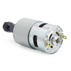 RATTMMOTOR DC Motor CNC 775 Spindle Motor 100W 12-24VDC 20000RMP + ER11 Collet for DIY Mini CNC Router 3018 3018Pro 3018Pro-Max 3018Pro-N 1610 1610Pro Engraving Router Milling Machine