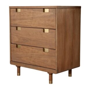 alpine furniture easton three drawer small chest