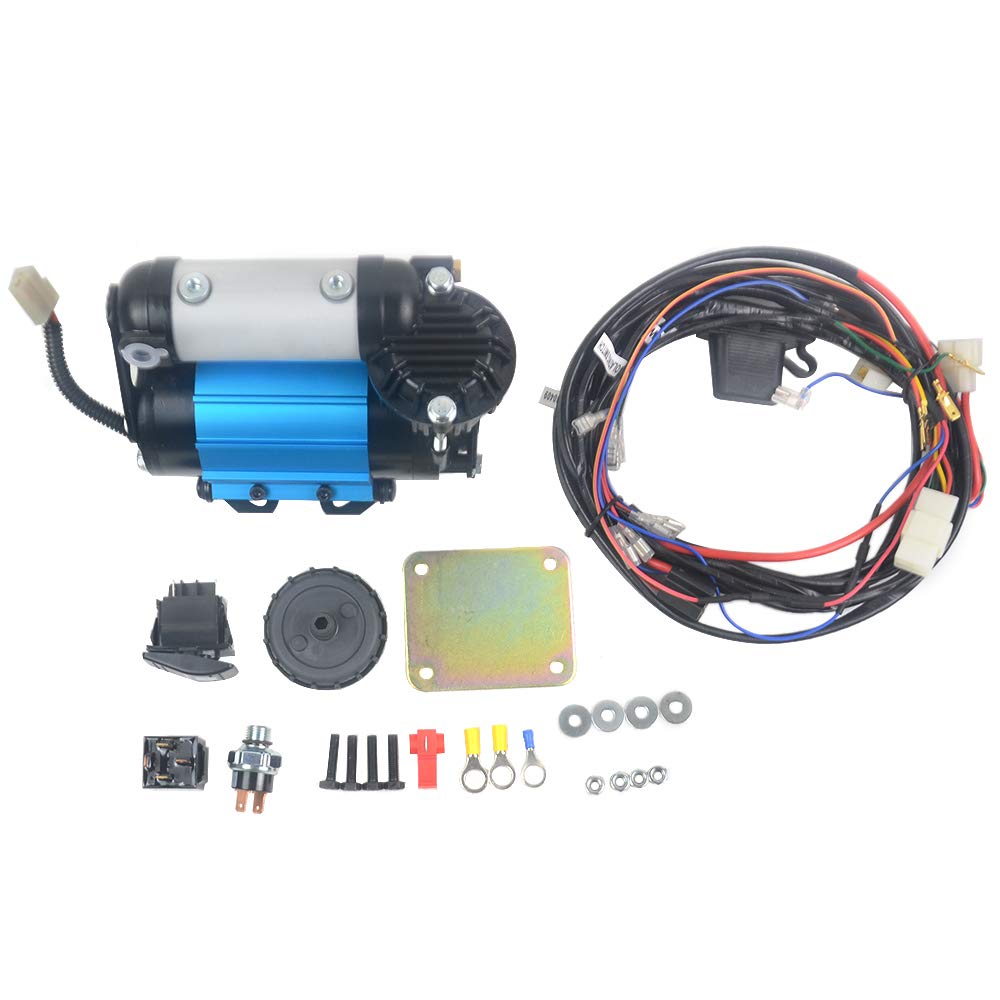 CKMA12 High Output 12V Air Compressor System Single Motor Replacement for Tire Inflating and Air Locker Differentials