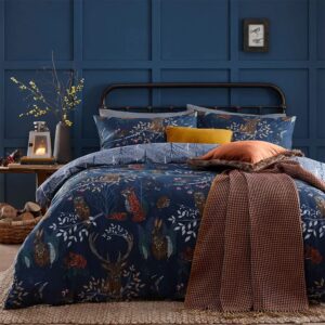 furn. Forest Fauna Duvet Cover Set, Rust, King