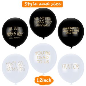 25 Pieces Office Leaver Party Supplies We Will Miss You Banner Coworker Going Away Balloons for Retirement Farewell Going Away Office Work Graduation Party Decorations