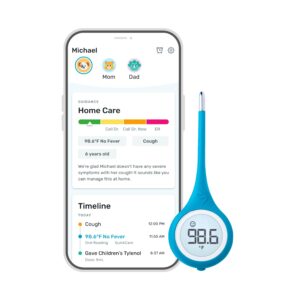 kinsa quickcare smart digital thermometer - medical termometro fda cleared