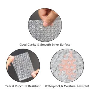 200 Pack 4x8 Inch Bubble Cushion Wrap Bags for Shipping Packing Small Clear Bubble Out Pouches Double Walled Bubble Cushioning Bags for Moving Storage