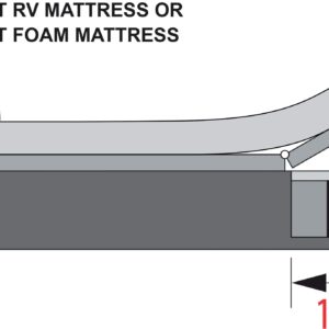 Hatchlift Products Bedlift XSmall Lite - Compartments 19" - 23" with Lite Weight Mattress