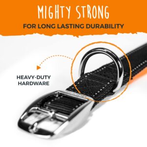 Mighty Paw Ultra Soft Dog Collar - Ultimate Comfort with Soft Neoprene Padding - All-Metal Adjustable Buckle for Large & Small Dogs - Mighty Strong for Long Lasting Durability - Fun in All Climates