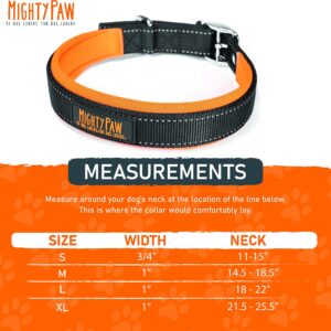 Mighty Paw Ultra Soft Dog Collar - Ultimate Comfort with Soft Neoprene Padding - All-Metal Adjustable Buckle for Large & Small Dogs - Mighty Strong for Long Lasting Durability - Fun in All Climates