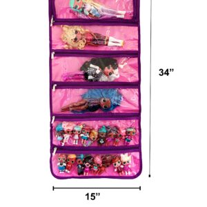 HOME4 Unicorn Toy Dolls Travel Carrying Bag Storage Organizer Compatible with Surprise Toys OMG Barbie LOL