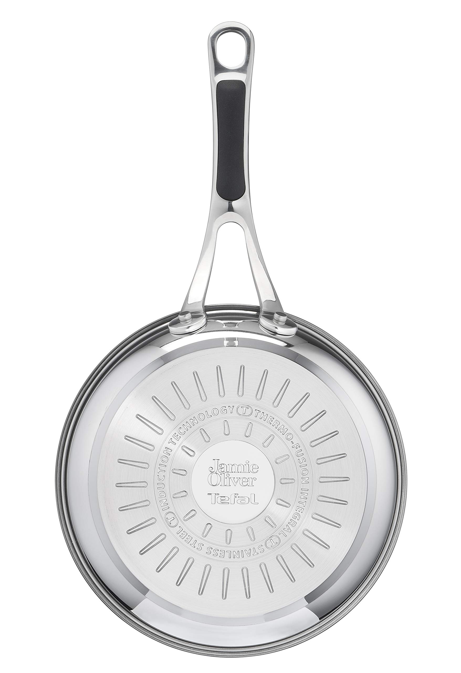 Tefal E30604 Cook`s Classic Frying Pan, 24cm, Jamie Oliver, Stainless Steel