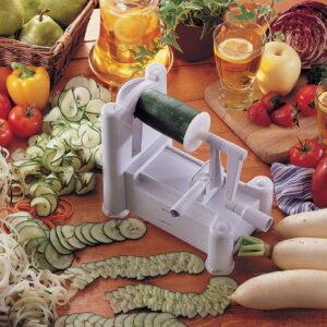 BelleVie Tri-blade Spiralizer 3 Blade Spiral Slicer"