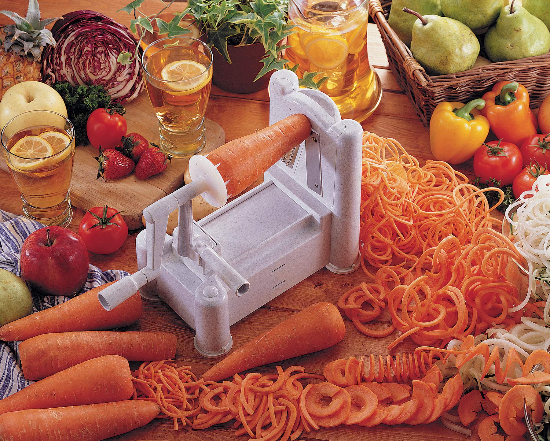 BelleVie Tri-blade Spiralizer 3 Blade Spiral Slicer"