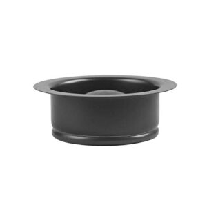 hausinluck gunmetal black kitchen sink drain, garbage disposal sink flange and stopper, garbage disposal flange plug for 3-1/2 inch drain hole, garbage disposal drain, sink flange and stopper