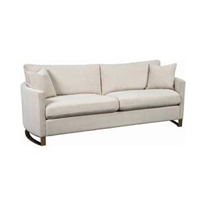 coaster home furnishings corliss upholstered curved arms sofa beige