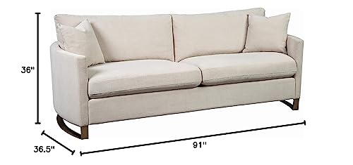 Coaster Home Furnishings Corliss Upholstered Curved Arms Sofa Beige