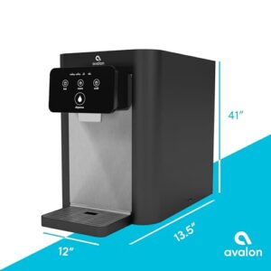 Avalon A9 Electric Touch Countertop Bottleless Cooler Water Dispenser-3 Temperatures (Black), 21 x 11 x 16 inches