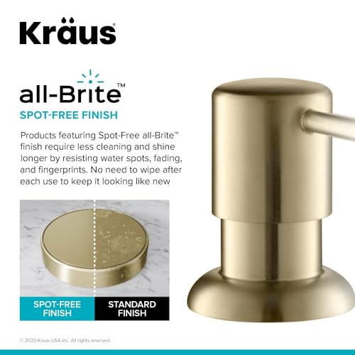 KRAUS Artec Pro (1 st Gen) 2-Function Commercial Style Pre-Rinse Kitchen Faucet (No Pull Down) with Pot Filler in Spot Free Antique Champagne Bronze with Soap Dispenser, KPF-1603SFACB-KSD53SFACB