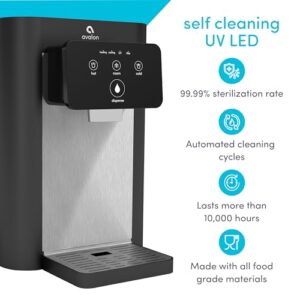 Avalon A9 Electric Touch Countertop Bottleless Cooler Water Dispenser-3 Temperatures (Black), 21 x 11 x 16 inches