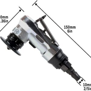 JIUNENG 2-in-1 Pneumatic Chamfer Tool,Mini Pneumatic Chamfering Machine Set,Portable Handheld Metal Edge Beveler with Replace Blades for Metal Deburring,45 Degree Arc