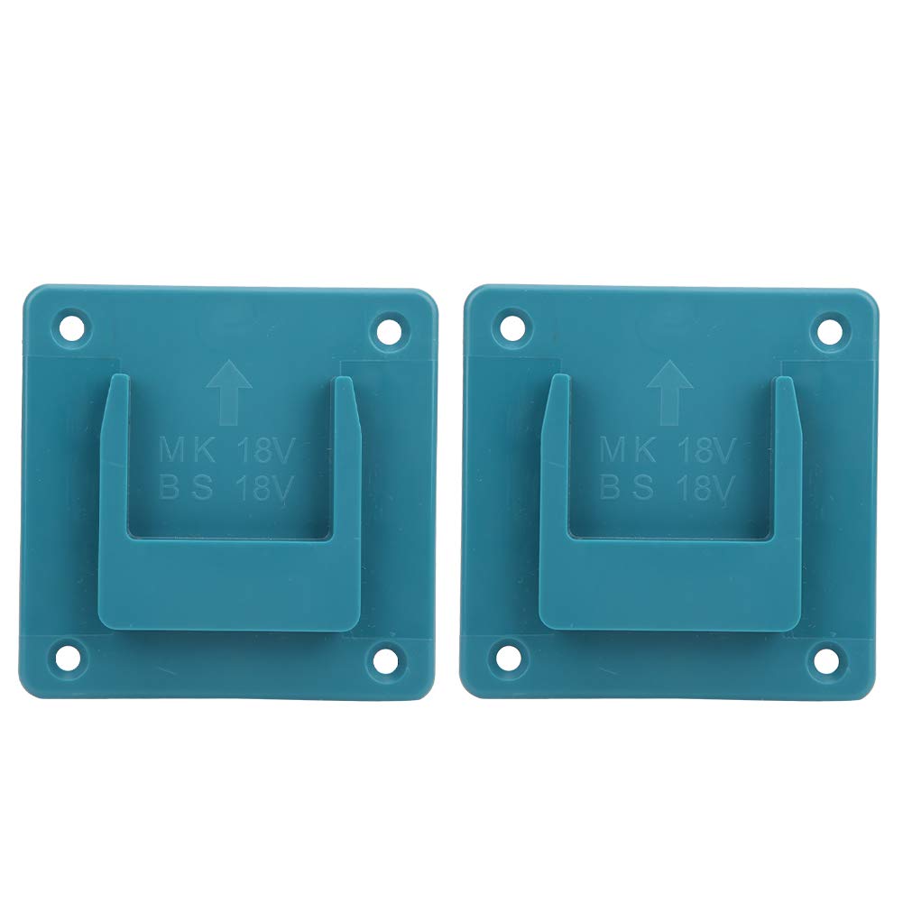 2pcs Electric Tool Holder Power Machine Storage Rack for Makita 18V Electric Tool(Cyan)