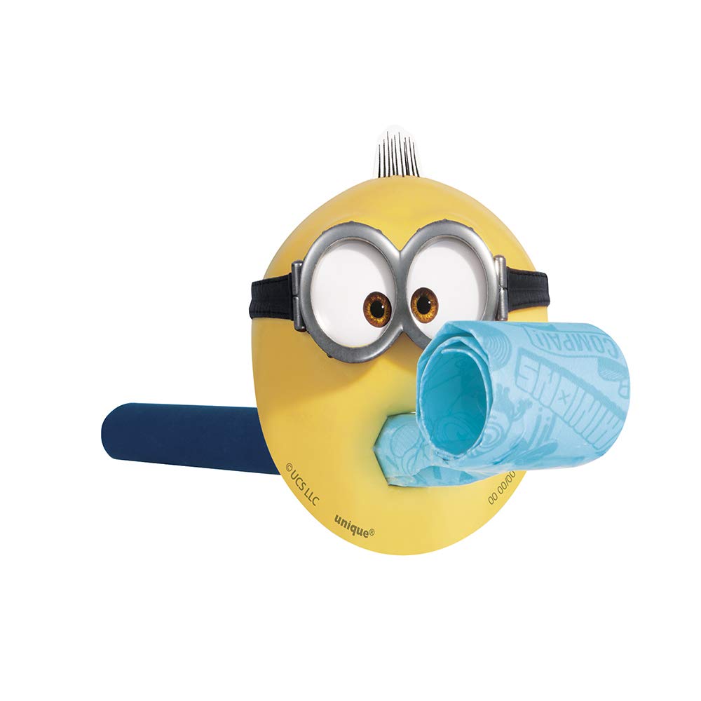 Multicolor Minions 2 Blowouts (8 Count) - Perfect for Kids' Celebrations, Birthdays, and Events