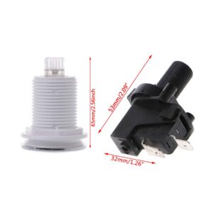 NA. Newesoutorry Air Switch Push Button, Bath Tub Spa Waste Garbage Disposal Self-Lock Air Switch Push Button Air Hose