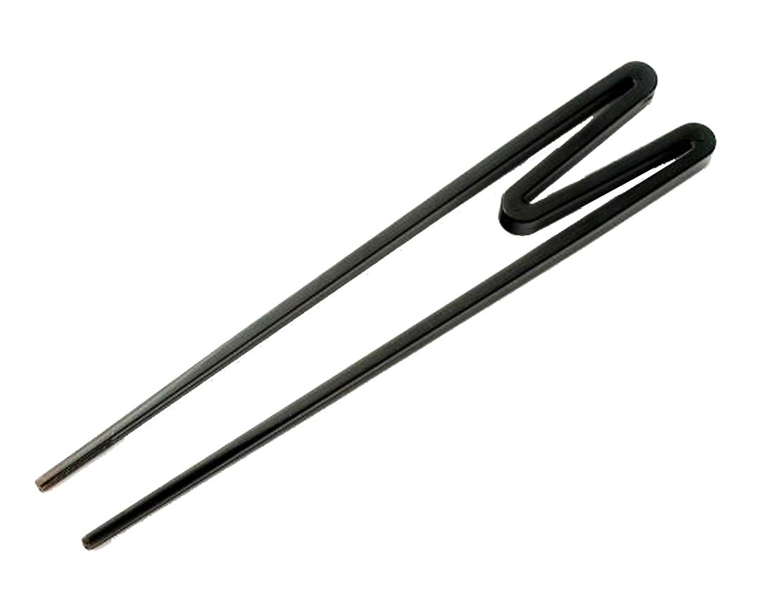 Happy Sales HSCPBLK, Training Chopsticks Chopsticks Helper Quick Sticks, Black