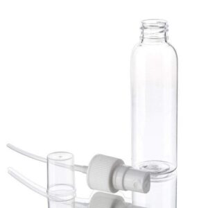 Empty Fine Mist Spray Bottles - 100 ml (3.5 oz) PET Plastic (Single)