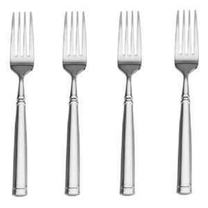 williams sonoma stephanie stainless steel dinner fork by towle (set of four)