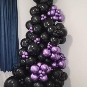 Purple Chrome Metallic Balloons 5 inch Helium Balloons Thick Latex Purple Arch 50PCS for Birthday Party Decorations Baby Shower Bridal Shower Wedding Engagement Anniversary Christmas Festival(Purple)