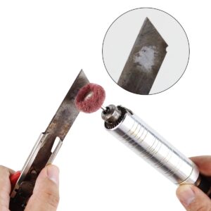 HIPOGT 100 Pcs Abrasive Wheel Buffing Polishing kit for Rotary Polishing Tool Grinding Accessories 2.35mm mandrel