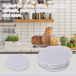 Soft Felt Plate Protectors, Set of 30 and 2 Different Size, Plate Separators Pads China Storage Dividers Protectors Dish Protectors Pads for Protecting and Stacking Your Cookware