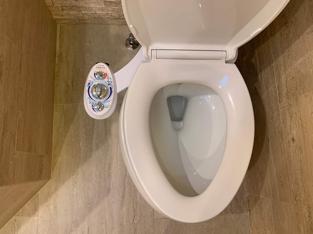 Bidet Attachment Toilet Eco-Splash Bidet Premium - Dual Nozzle - Hot and Cold Water - Self Cleaning Bidet Toilet Attachment