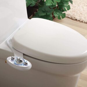 Bidet Attachment Toilet Eco-Splash Bidet Premium - Dual Nozzle - Hot and Cold Water - Self Cleaning Bidet Toilet Attachment