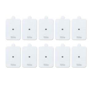 Omron Compatible TENS Electrodes, 20 (10 Pair) Premium Omron Compatible Replacement Pads for TENS Units. 2 Sizes Included.