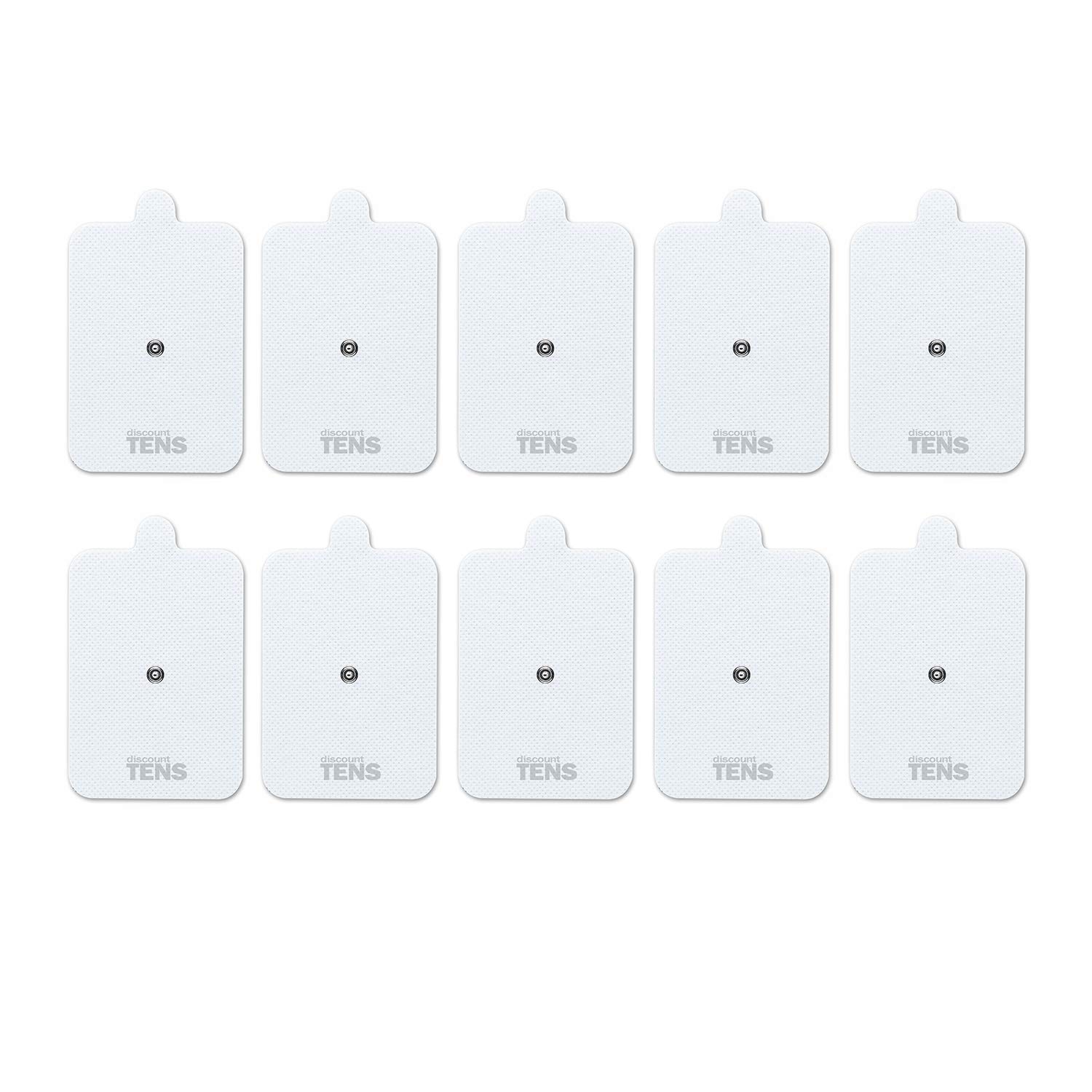 Omron Compatible TENS Electrodes, 20 (10 Pair) Premium Omron Compatible Replacement Pads for TENS Units. 2 Sizes Included.