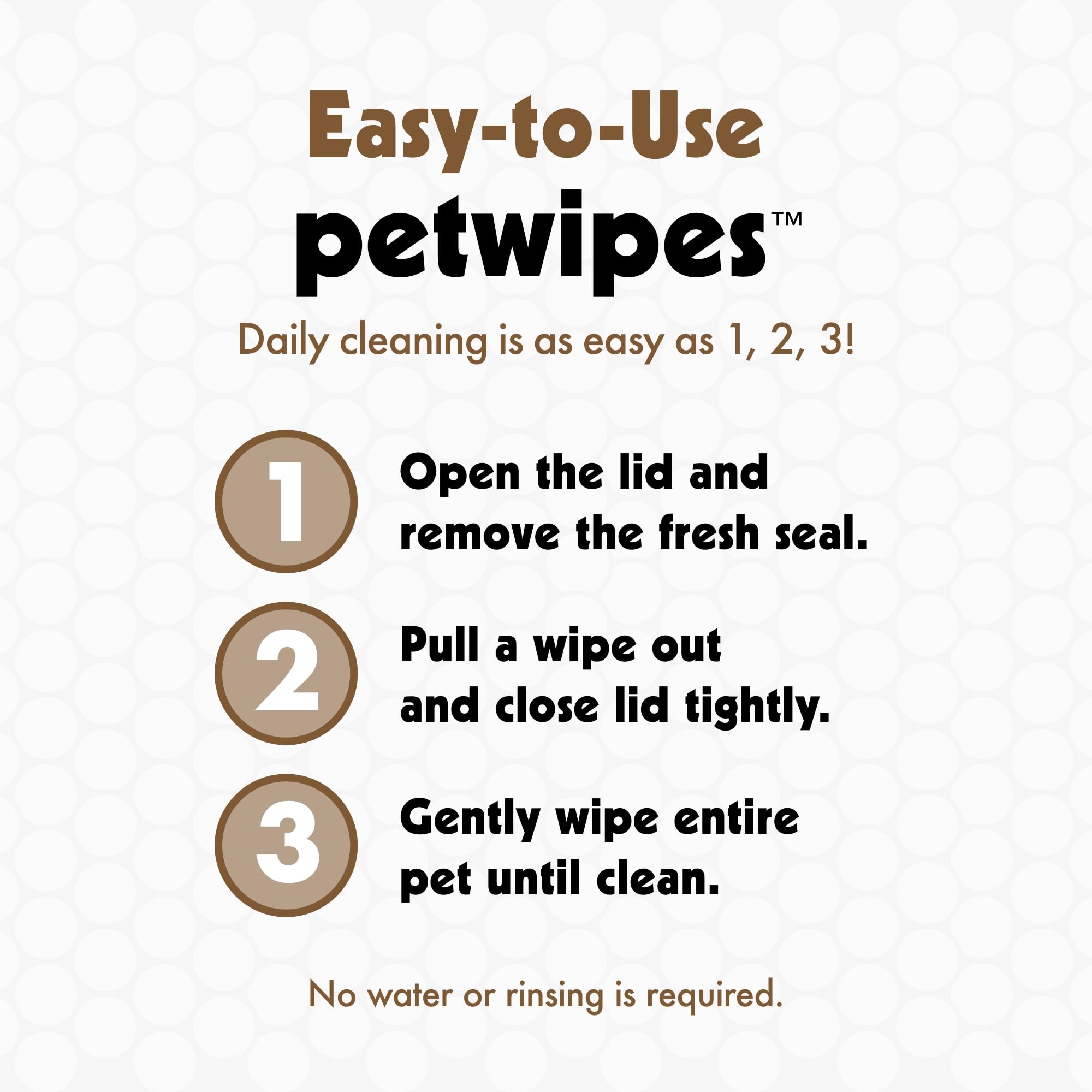 Petkin Mega Val-Pak Pet Wipes, 125 Wipes - Oatmeal Pet Wipes for Dogs and Cats - for Face, Paws, Ears, Body and Eye Area - Super Convenient Dog Cleaning Wipes, Ideal for Home or Travel - Easy to Use