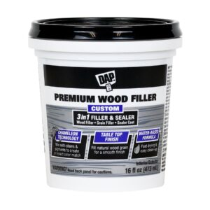 dap products premium wood filler, white 16 fl oz