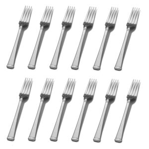 mikasa harmony 18/10 stainless steel dinner fork (set of twelve)