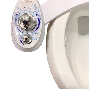 Bidet Toilet Attachment Eco-Splash Bidet Basic - Dual Nozzle - Cold Water - Self Cleaning Bidet Toilet Attachment