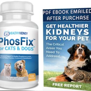 PhosFix for Cats & Dogs: Phosphorus Binder for Cats & Dogs to Support Normal Phosphorus Levels and Kidney Function, Chitosan for Restoring Kidney Health Naturally. A Special Renal Supplement