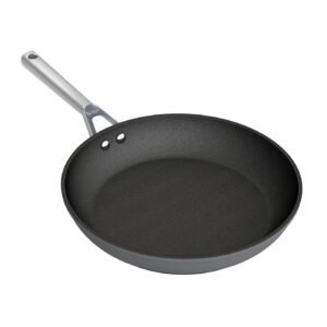 ninja zerostick premium cookware 28cm frying pan, long lasting, non-stick hard anodised aluminium, induction compatible, oven safe to 260°c, grey c30028uk