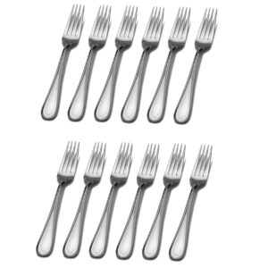 mikasa bravo 18/10 stainless steel dinner fork (set of twelve)