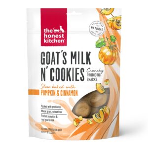 the honest kitchen goat's milk n' cookies: slow baked with pumpkin, 8 oz bag