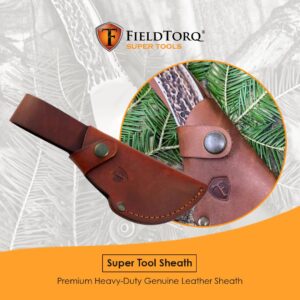 FieldTorq Premium Genuine Leather Super Tool Sheath - Fits All Super Tools and Torq Assist - The Ultimate Upgrade for Your FieldTorq Super Tool